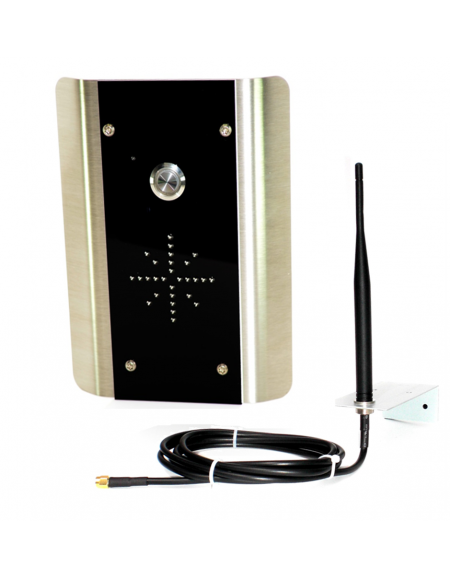 Citofono GSM 4G da Esterno singolo tasto in acciaio inox IP65 con 2 ...