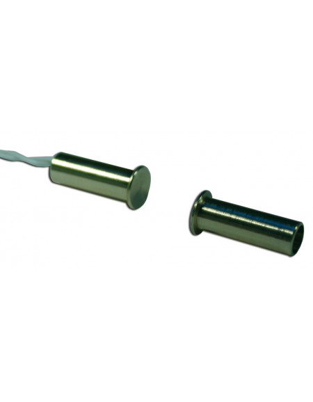 Contatto magnetico filare da incasso cilindrico in Ottone GRADO 2